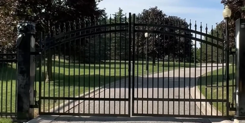 Smart Uphill Driveway Solution: Double Swing Gate Installation in King City